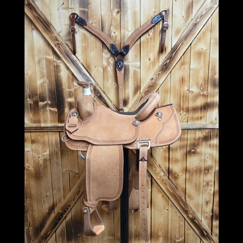 Three Forks Roper Saddle 5. ($3750; $500 deposit) – Three Forks Saddlery