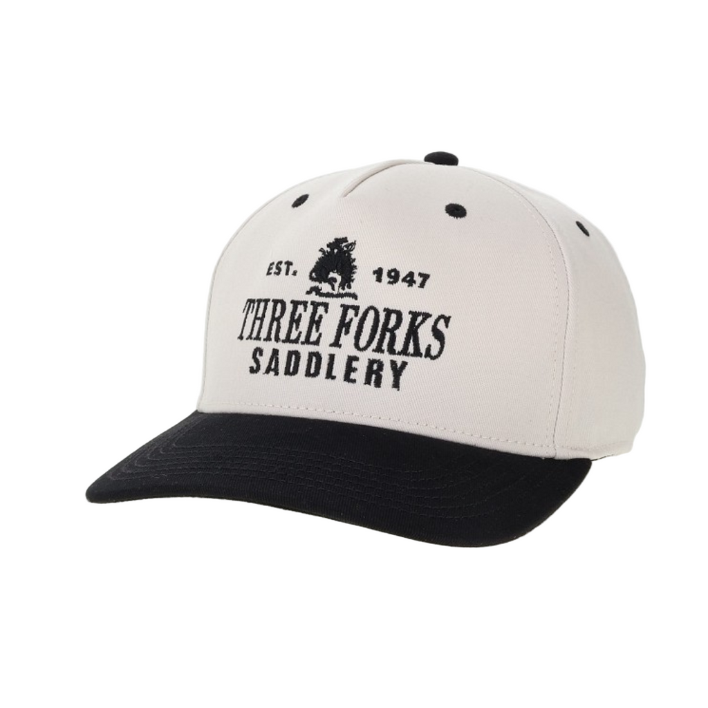 Three Forks Saddlery Ballcap, Black
